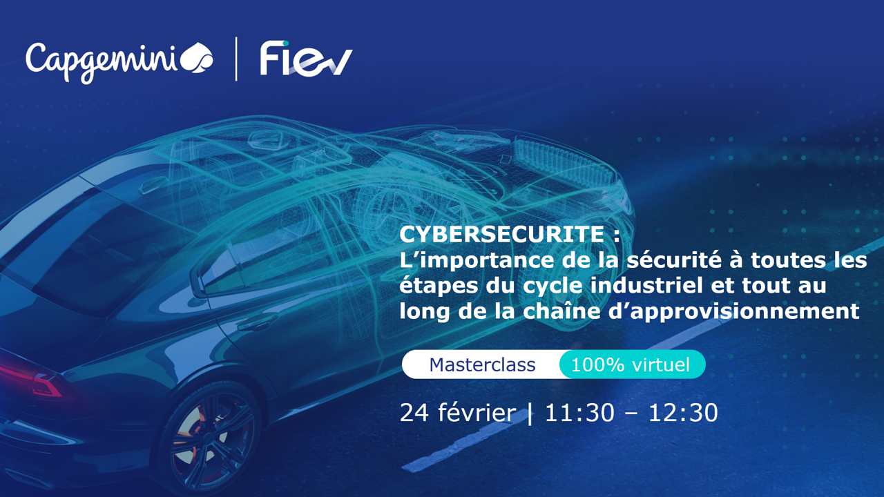 Les Masterclasses CAPGEMINI/FIEV- 100% virtuel - Fiev