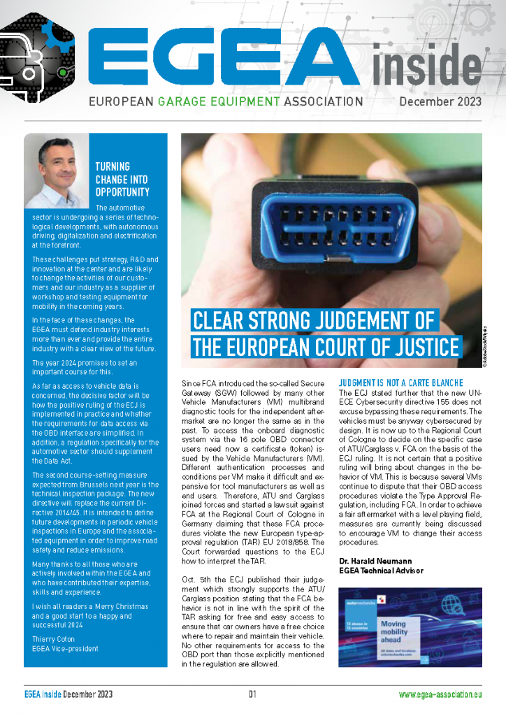 Newsletter EGEA - décembre 2023 - Fiev